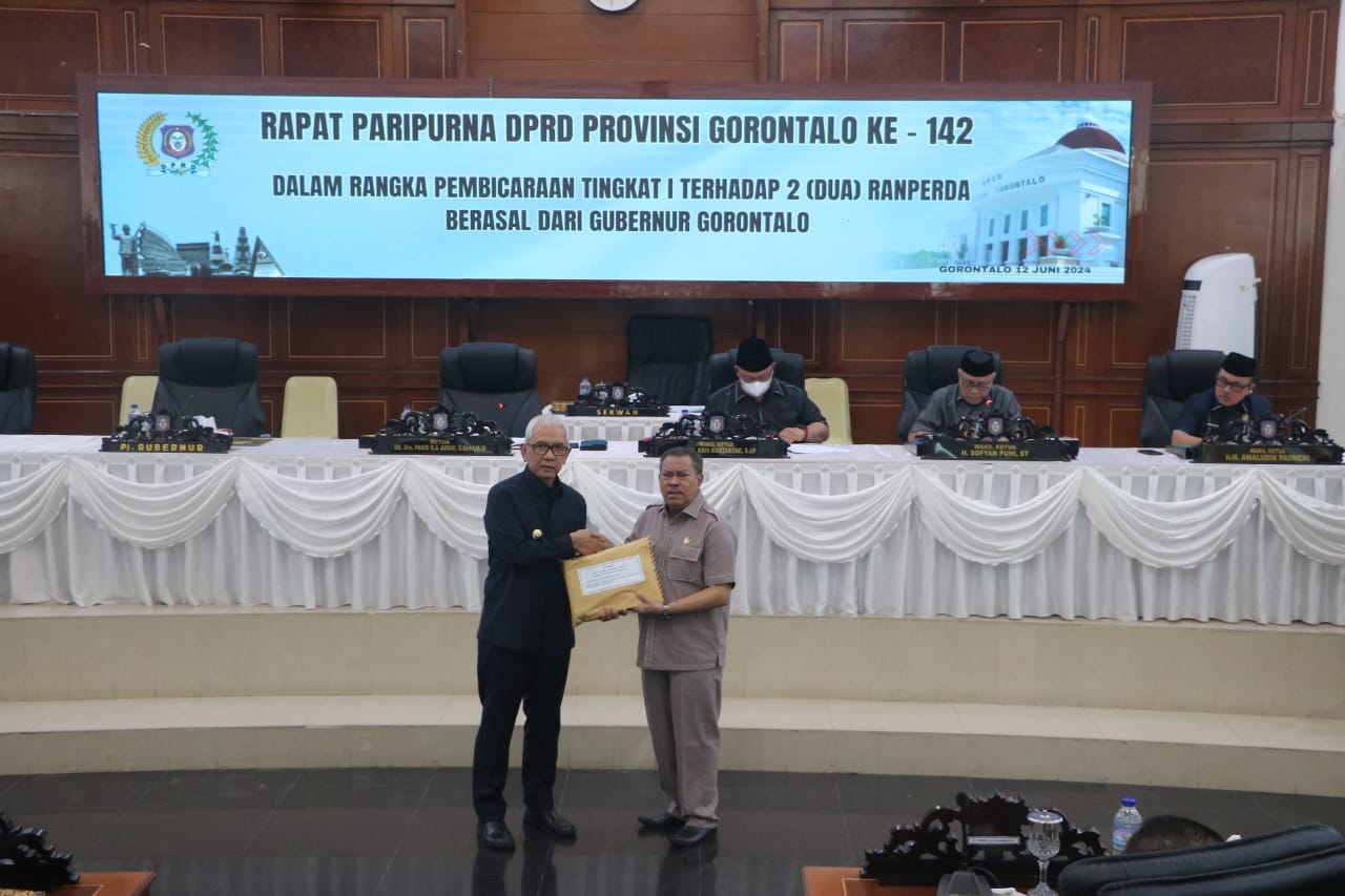DPRD Gelar Rapat Paripurna Dalam Rangka Pembicaraan Tingkat I Terhadap 2 (Dua) Ranperda berasal ...